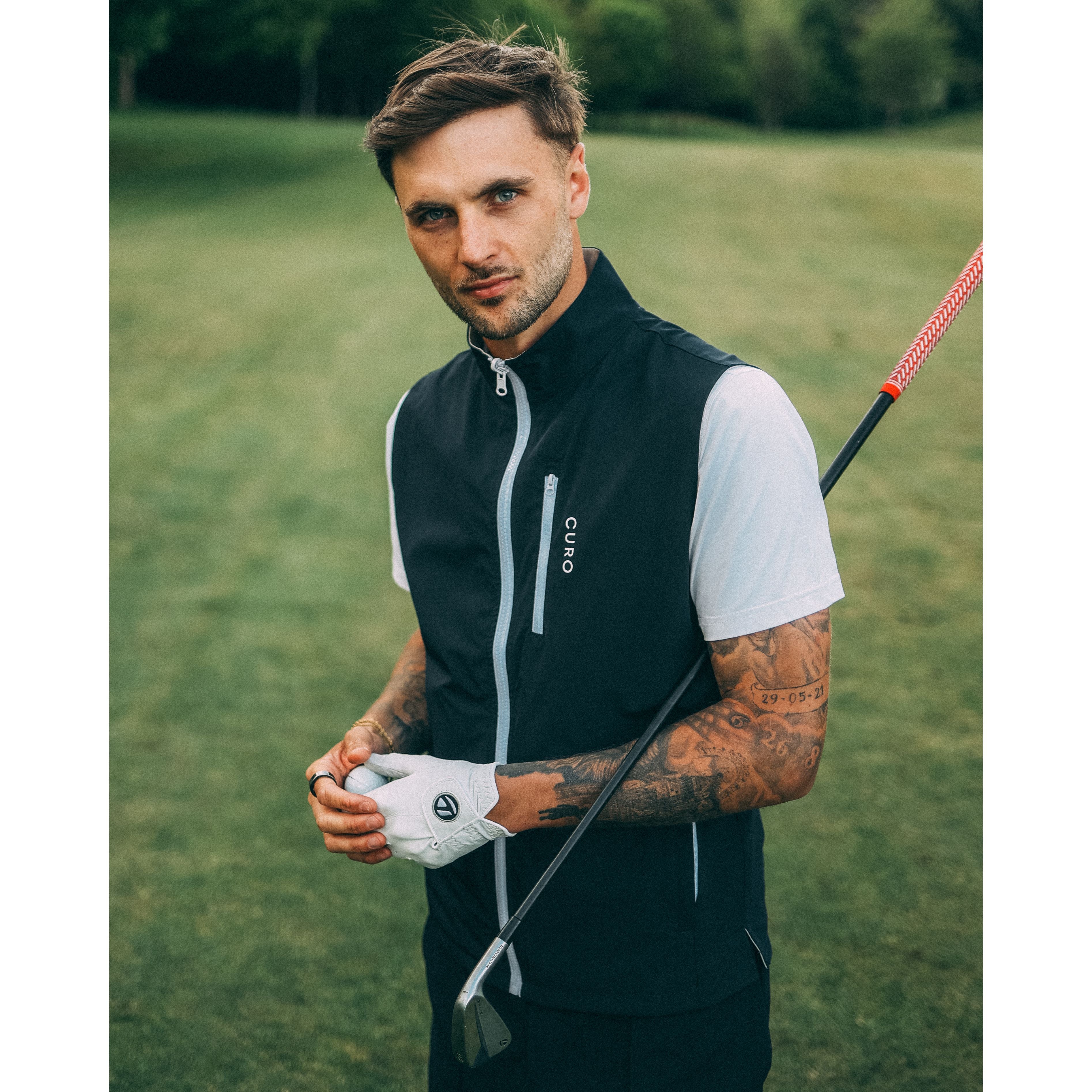 Reversible Golf Gilet - Navy/Grey | Men's Golf Vest | Curo Golf – Curo Golf